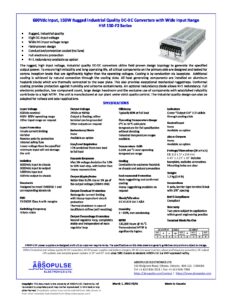HVI-150-F2-high-input-voltage-DC-DC-converters - ABSOPULSE Electronics Ltd